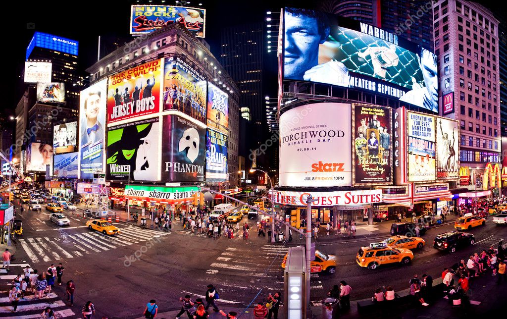 Panoramic shot of Times Square – Stock Editorial Photo © duha127 #23240802