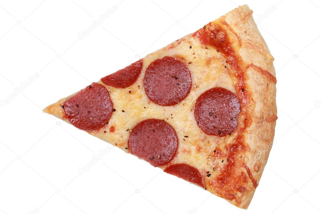 Porción de una pizza de pepperoni — Foto de Stock #15364473 — Depositphotos