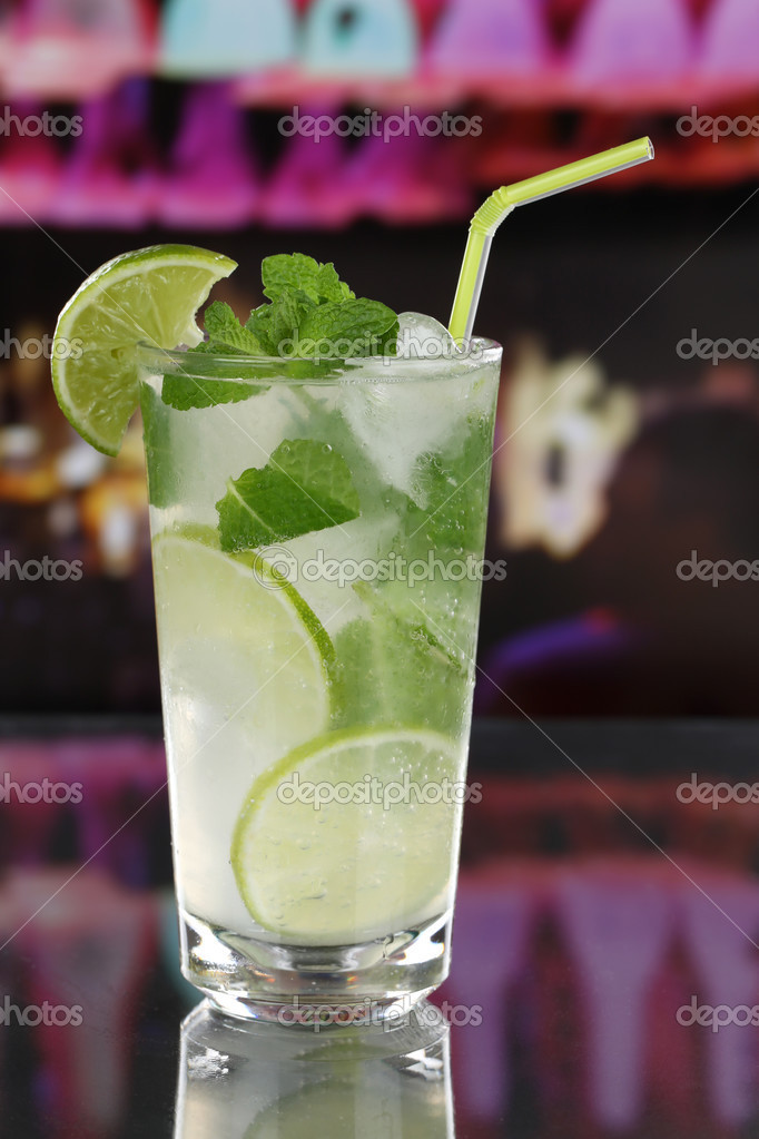 Mojito cocktail in a bar or party Stock Photo by ©Boarding2Now 43886423