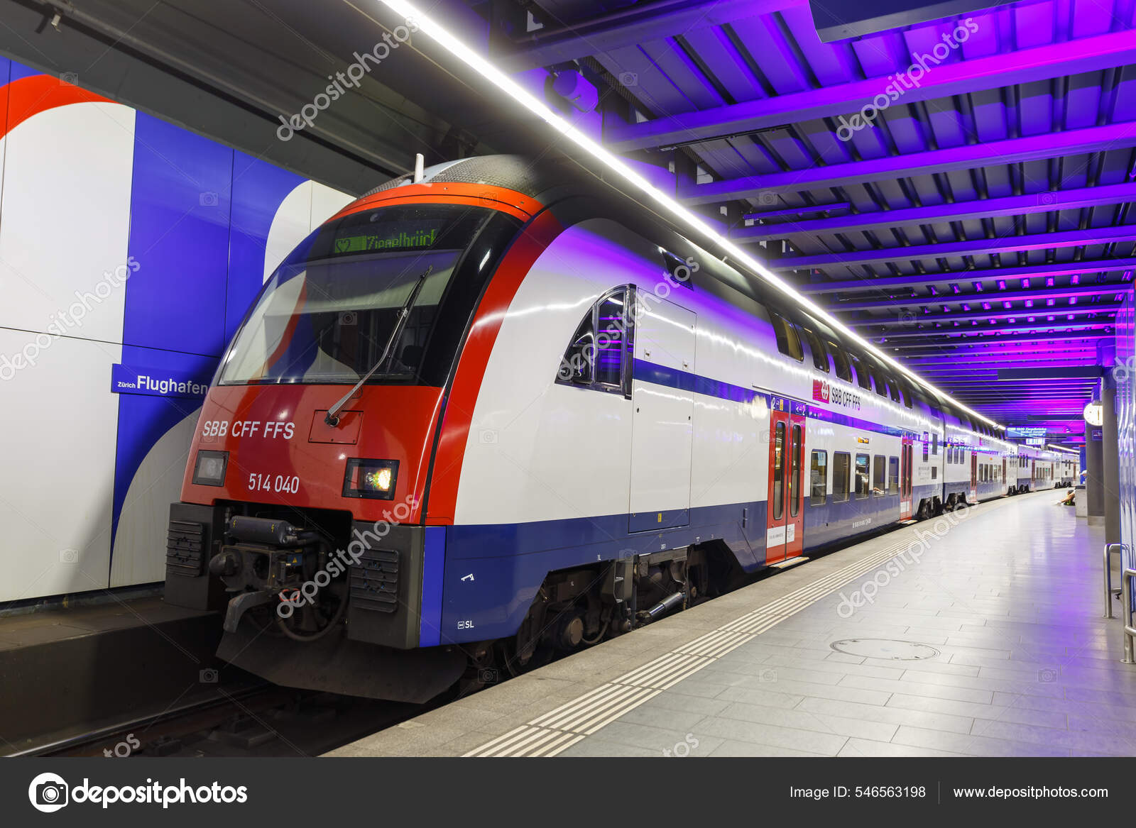 Zurich Switzerland September 2020 Siemens Desiro Double Deck Bahn Train ...