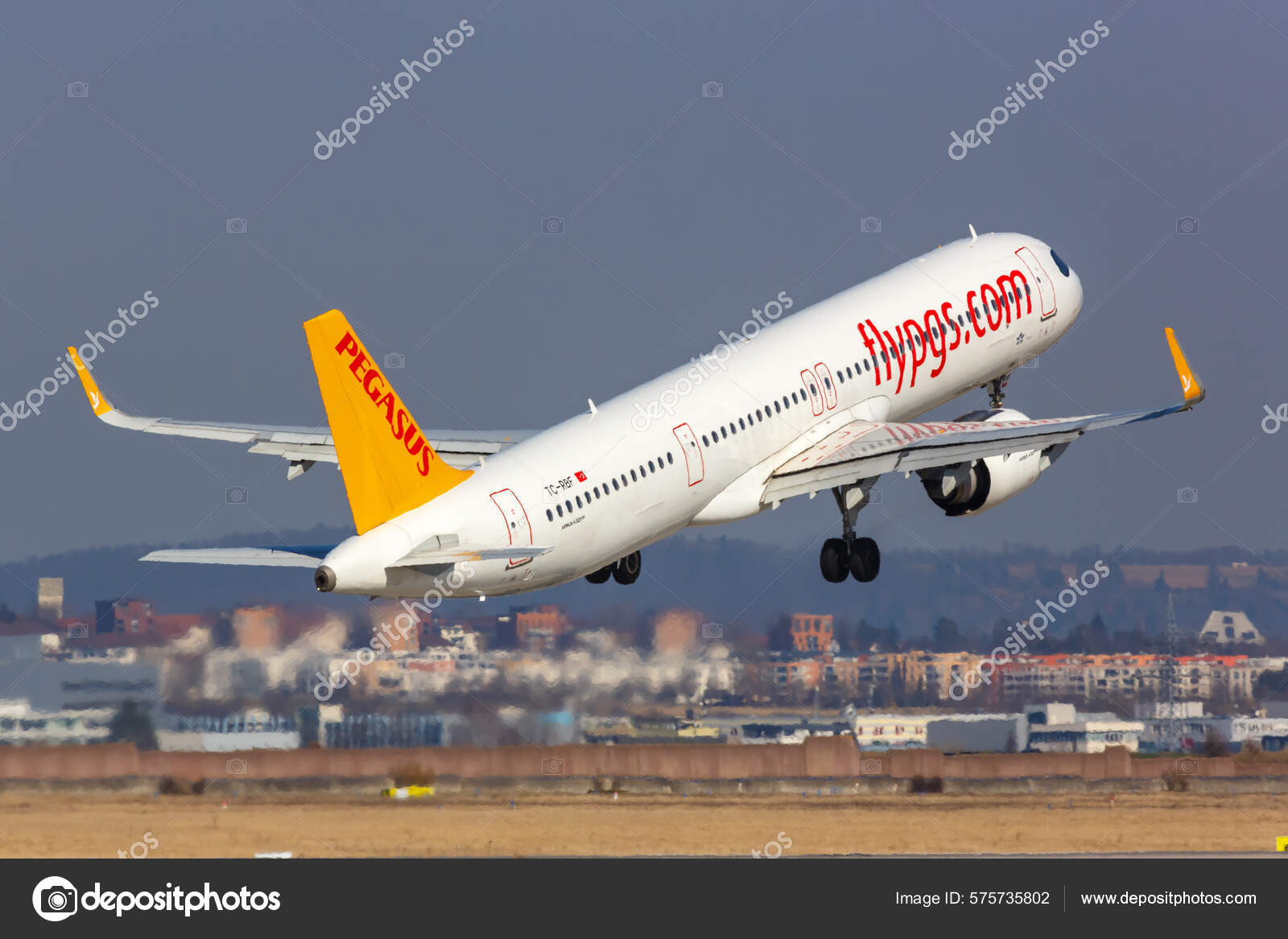 Stuttgart Germany March 2022 Pegasus Airbus A321Neo Airplane Stuttgart ...