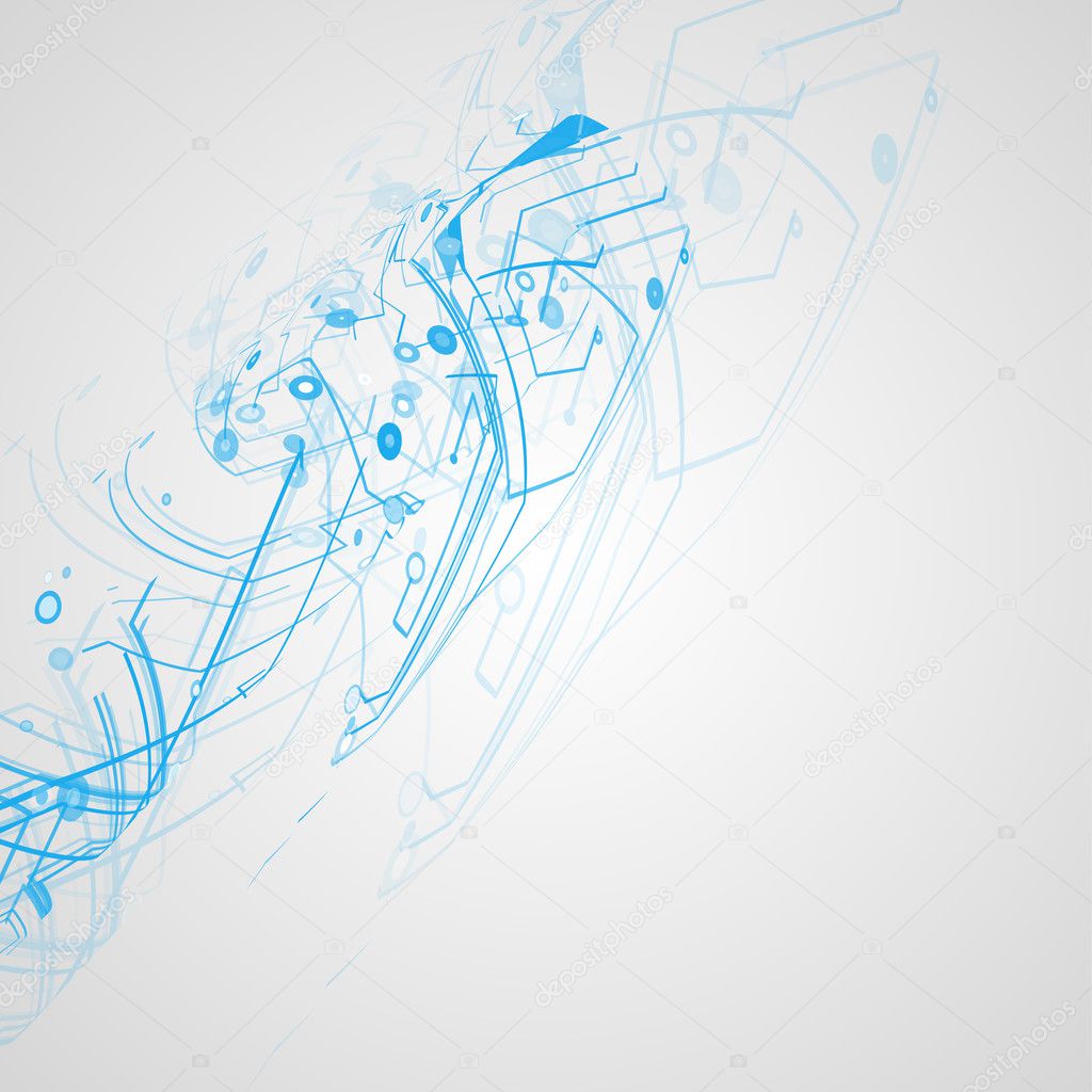 Futuristic technology illustration Stock Vector by ©majcot 28607471