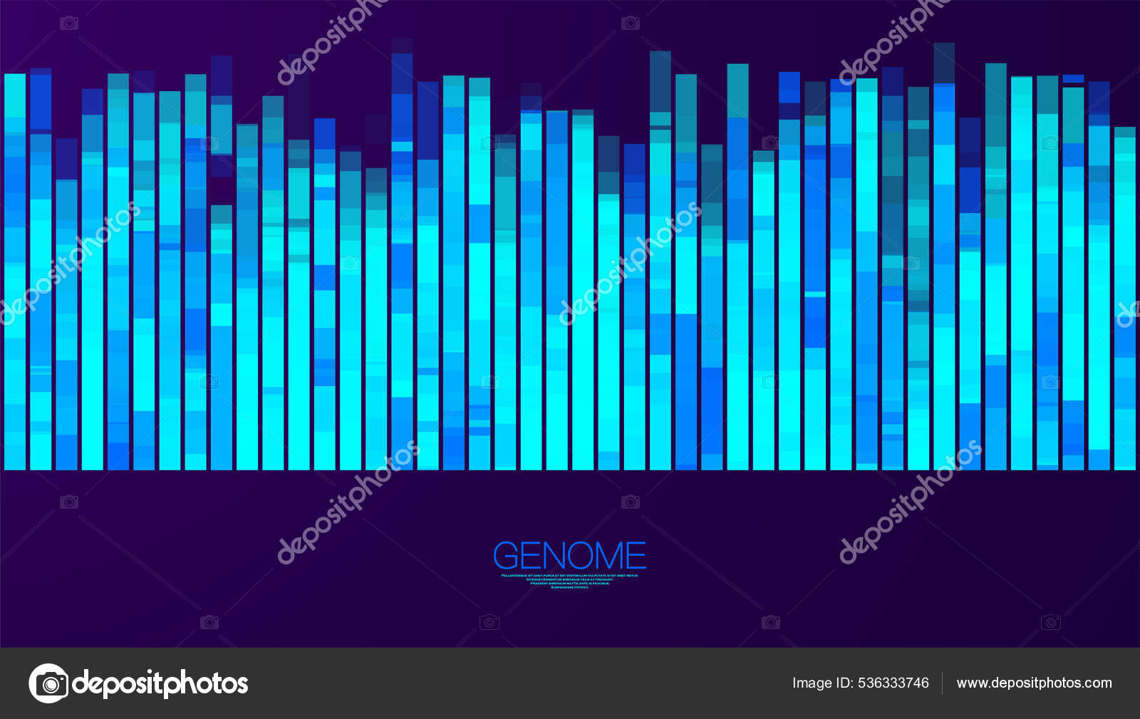 Big Genomic Data Visualization Dna Test Genom Map Graphic Concept Stock ...