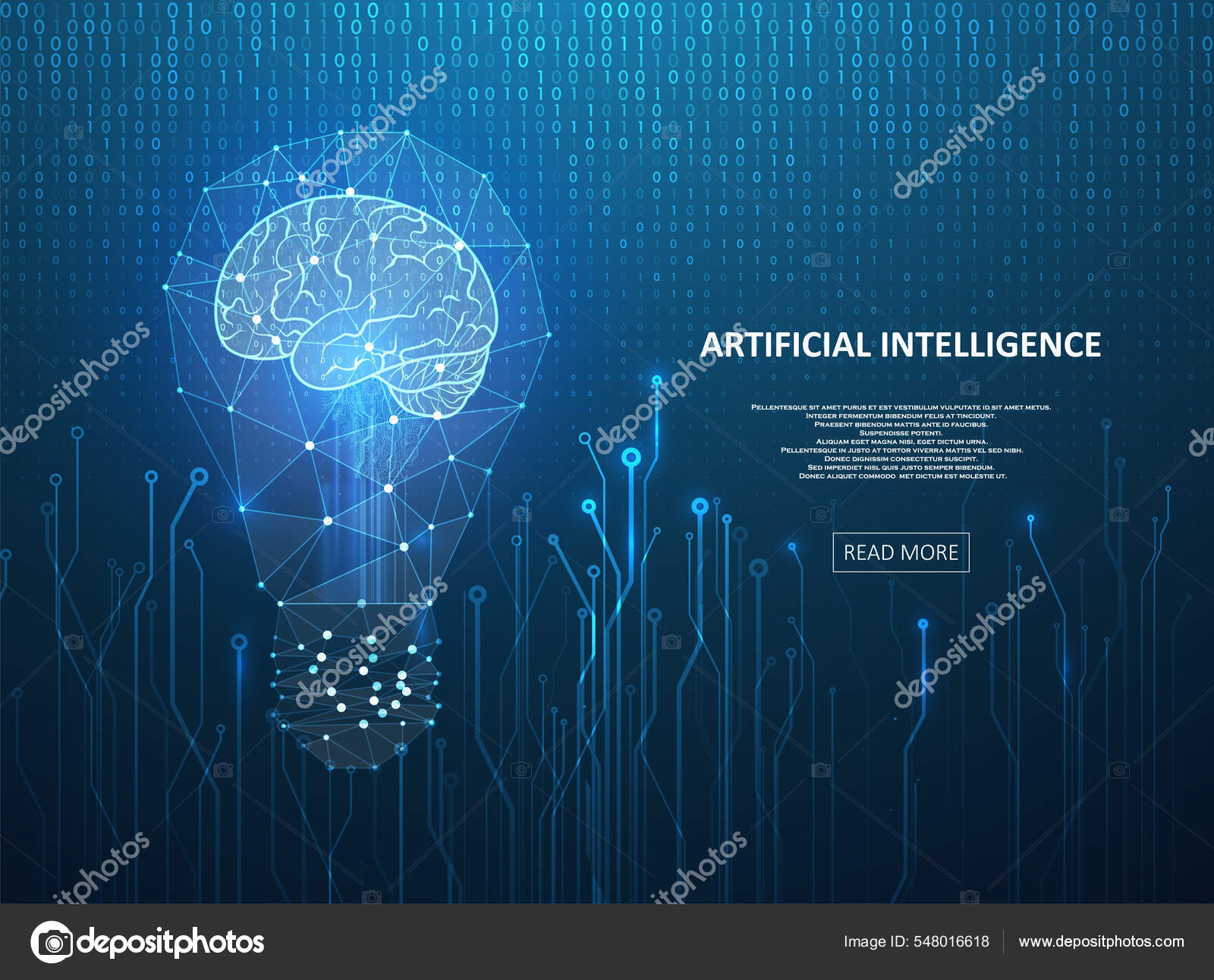 Artificial Intelligence Illustration Artificial Intelligence Machine ...