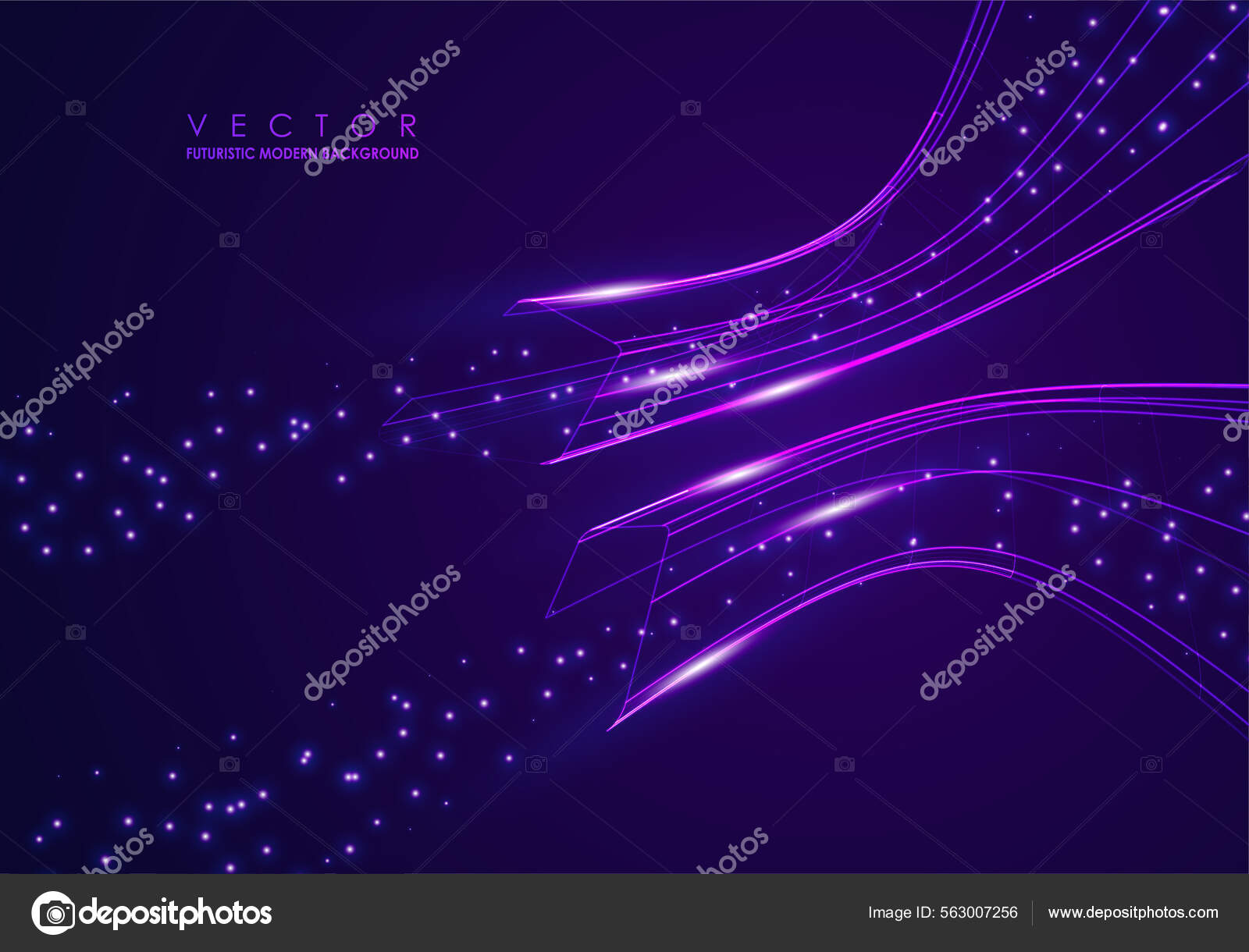 Data Connection Speed Line Futuristic Network Representation Graphic ...