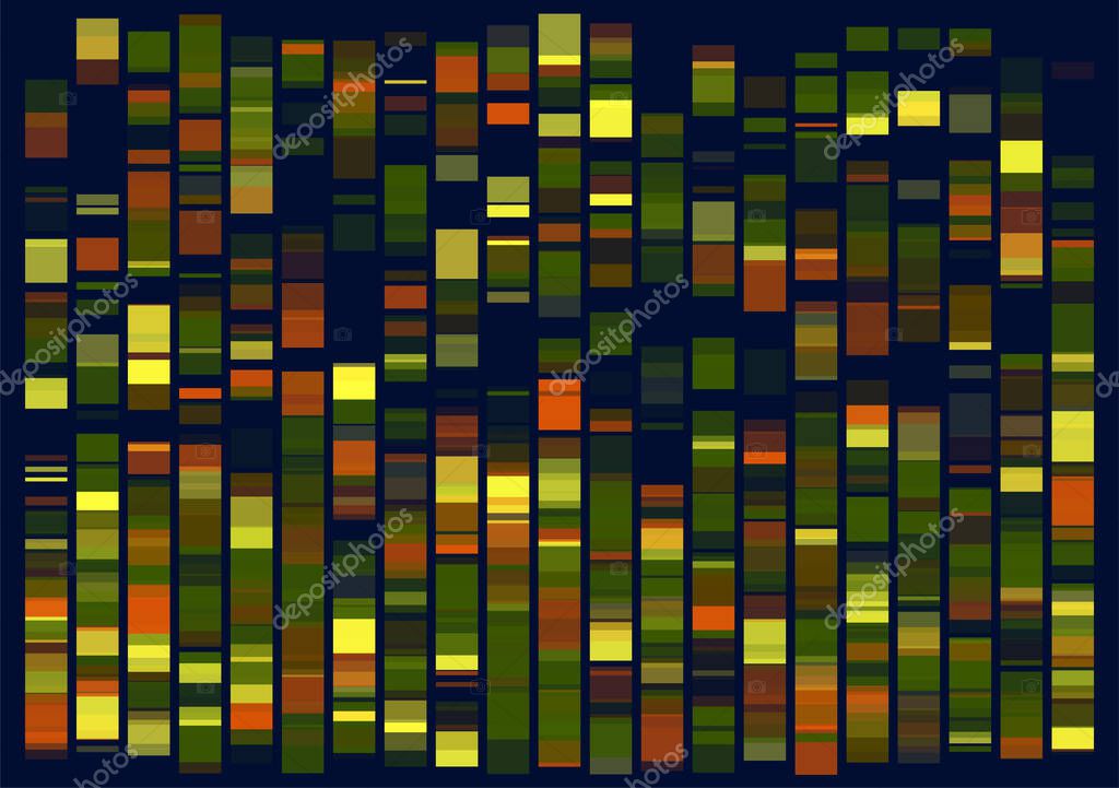 Prueba gen mica del ADN, mapa del genoma. Visualizaci n de macrodatos. Representaci n infogr ...