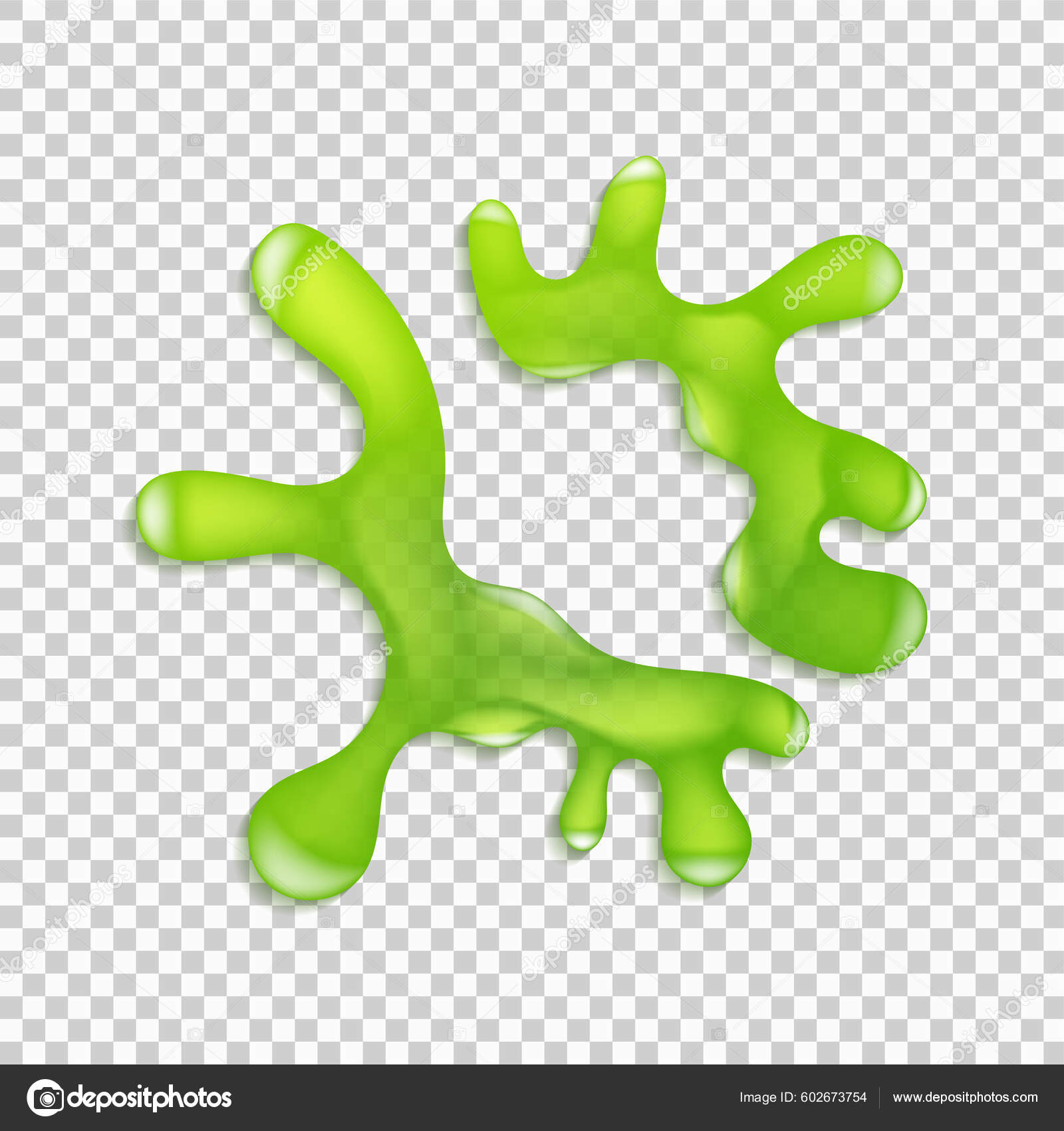 Lodo Verde Realista Ilustração Isolada Sobre Fundo Transparente ...