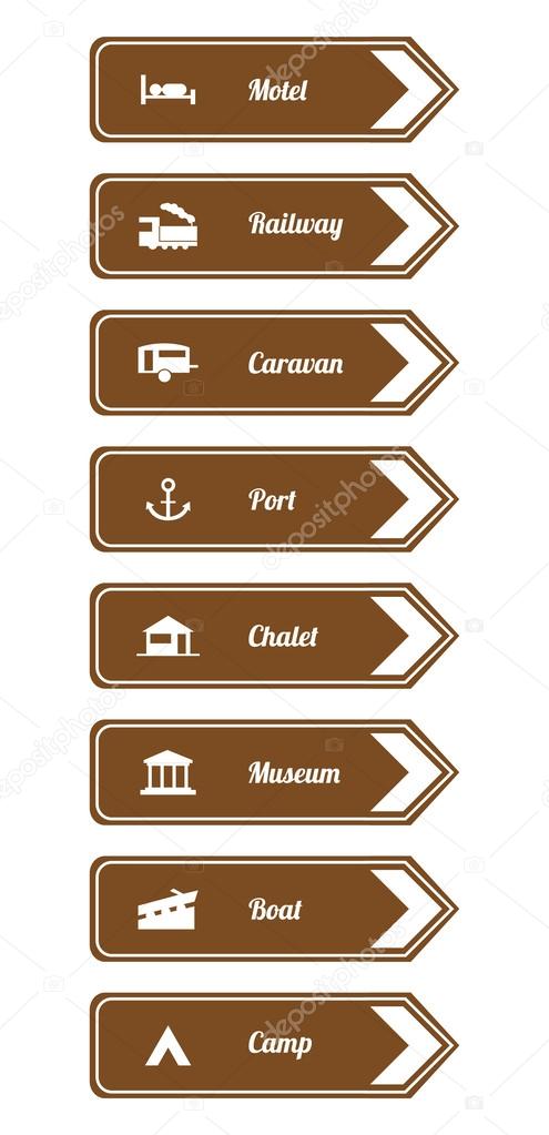 Tourist locations icon set Stock Vector Image by ©place4design #26606929