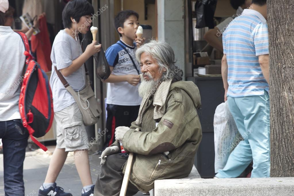Homeless Korean man. – Stock Editorial Photo © gjohnstonphoto #12346266