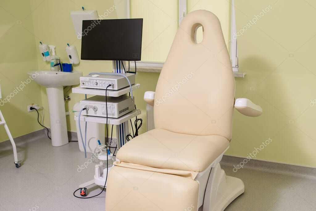 Gabinete endoscópico otorrinolaringólogo. Nuevo equipo de estación de ...