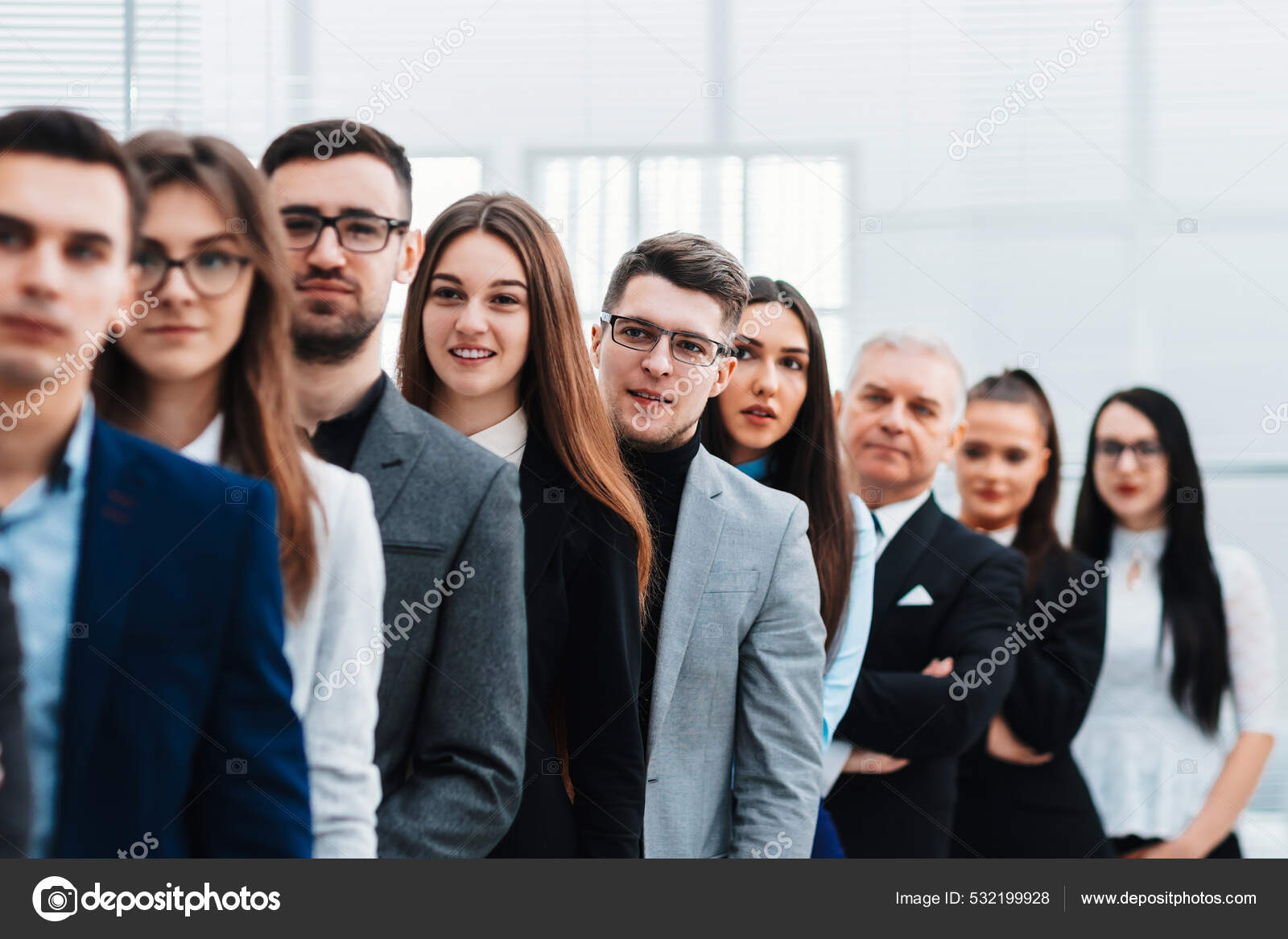 Diverse Business People Standing