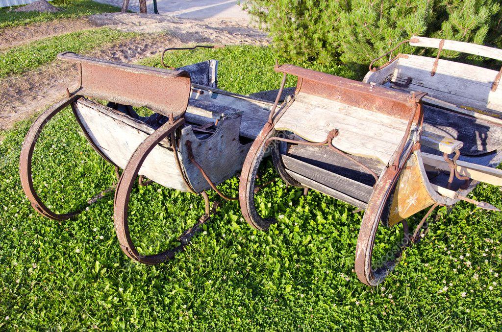Historical horse sledge in farm Stock Photo by ©alisbalb2 12683302