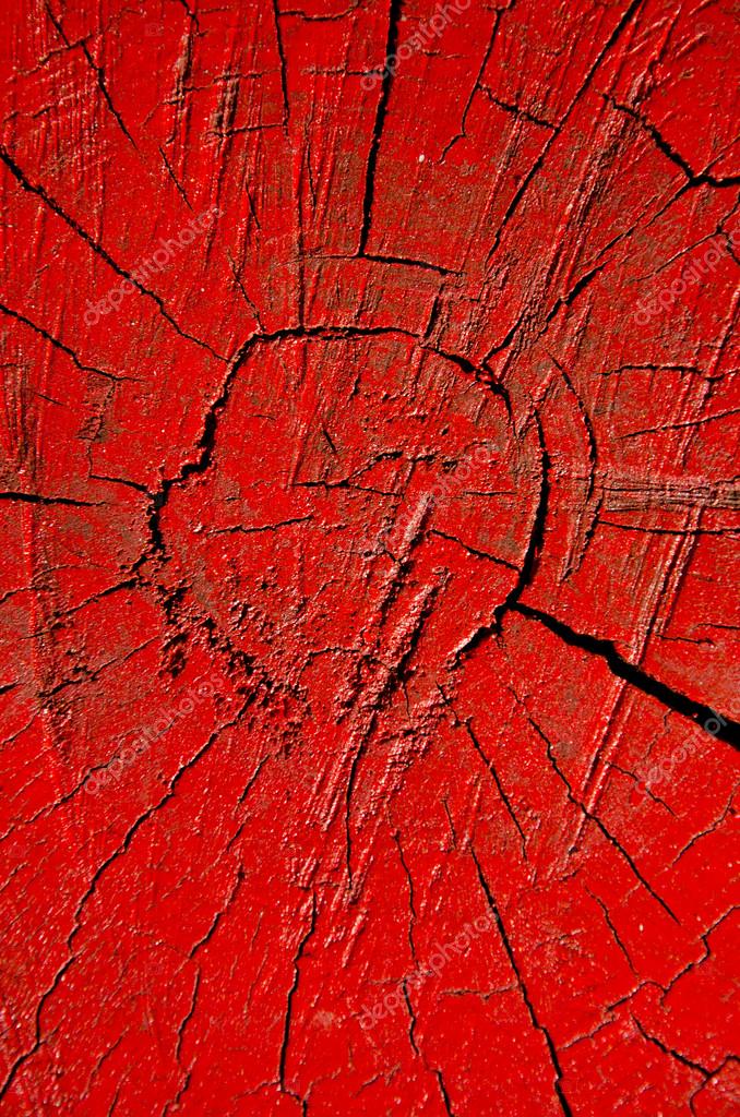 Red cracked and painted wood background — Stock Photo © alisbalb2 #16507729