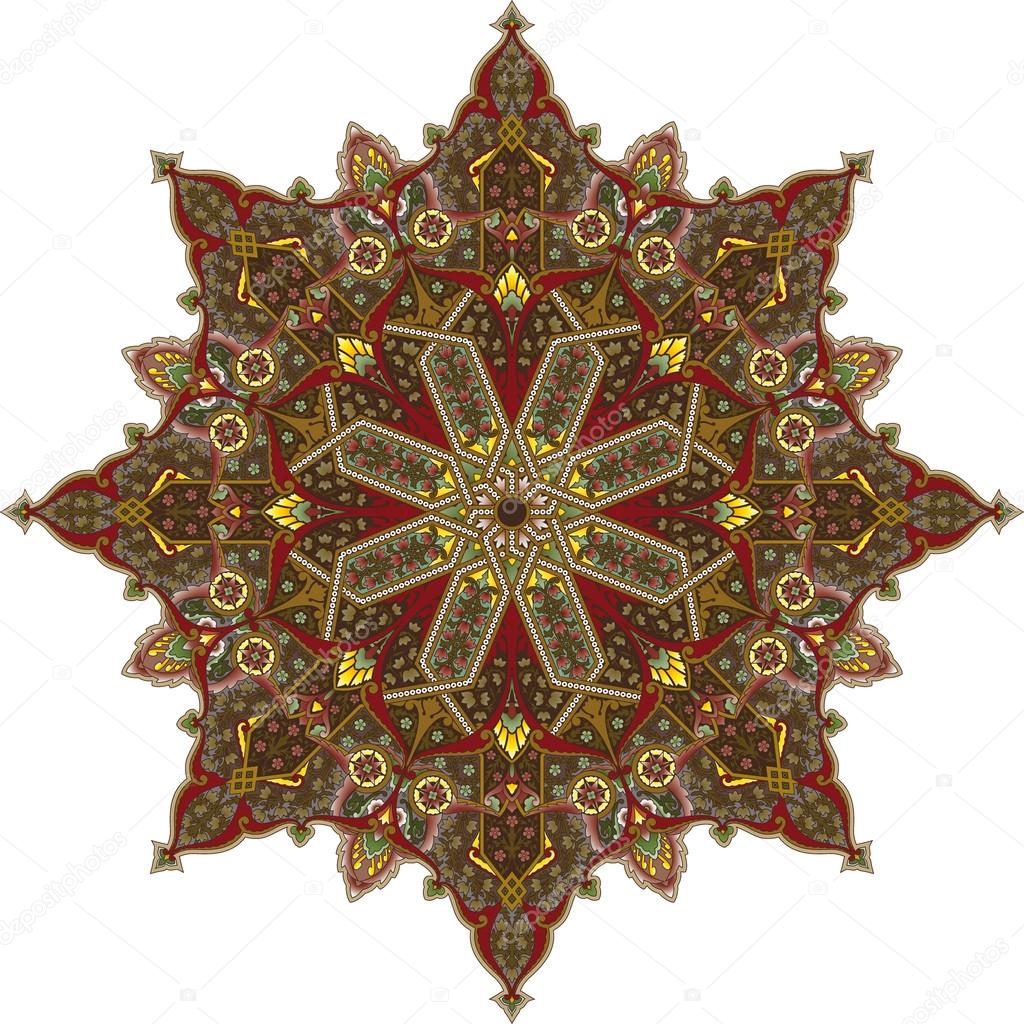 Arabic circular pattern — Stock Vector © paulrommer #26323791