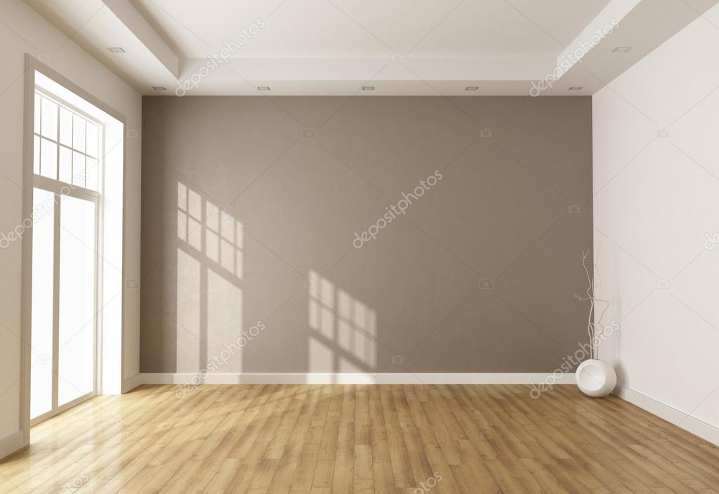 Empty brown room — Stock Photo © archideaphoto #18782653