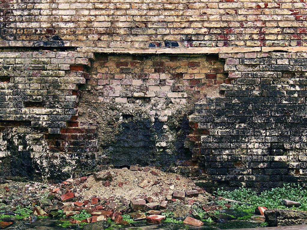 Old crumbling brick wall as background Stock Photo by ©Plus69 31696371