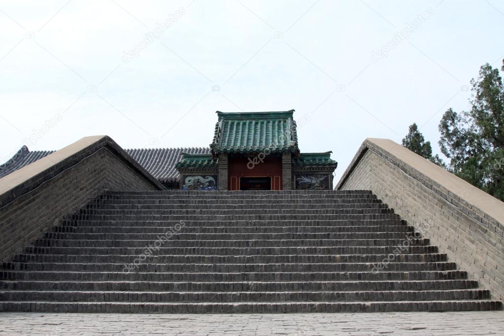 Steps of the traditional Chinese architectural style Stock Photo by ...
