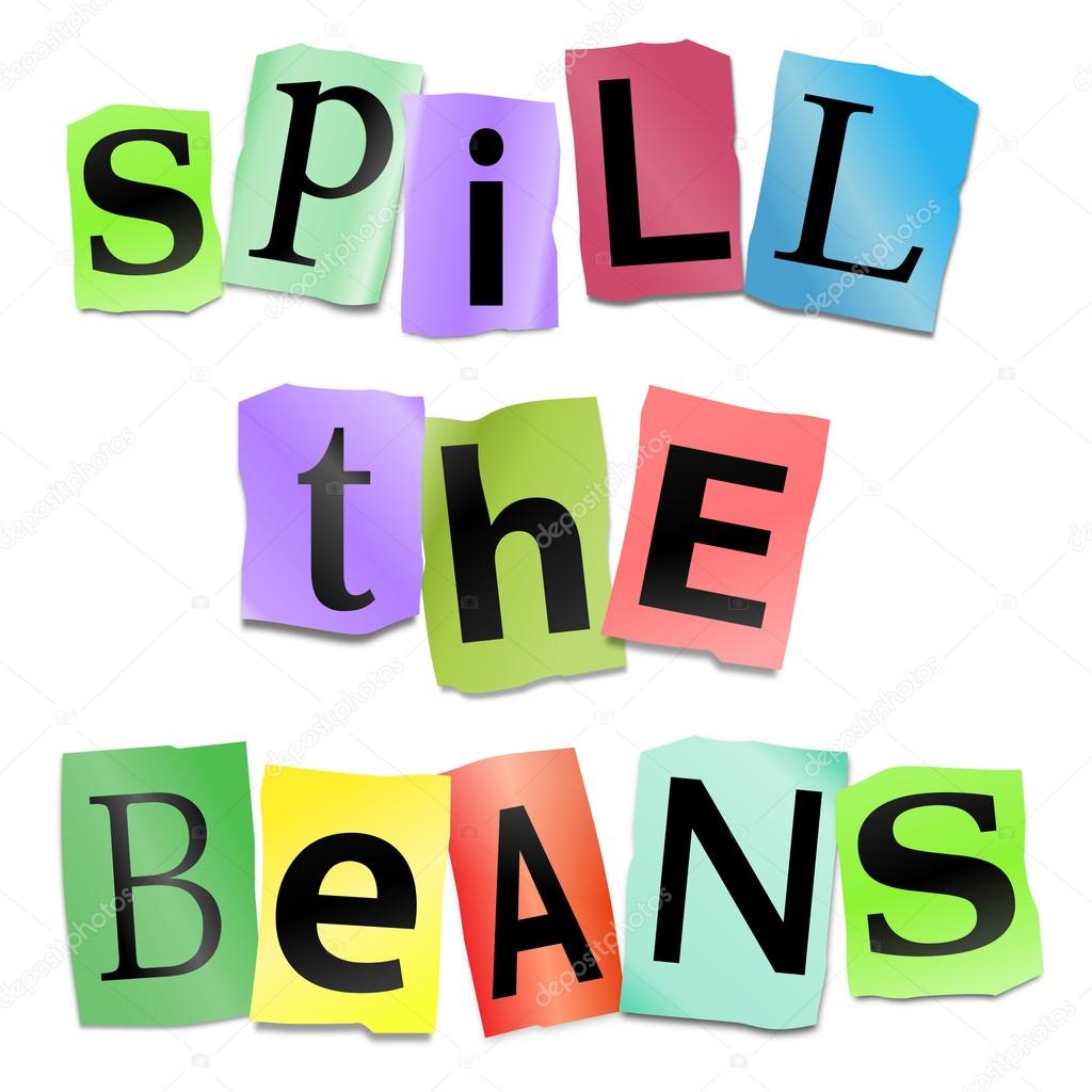 Spill the beans concept. — Stock Photo © 72soul #19572815