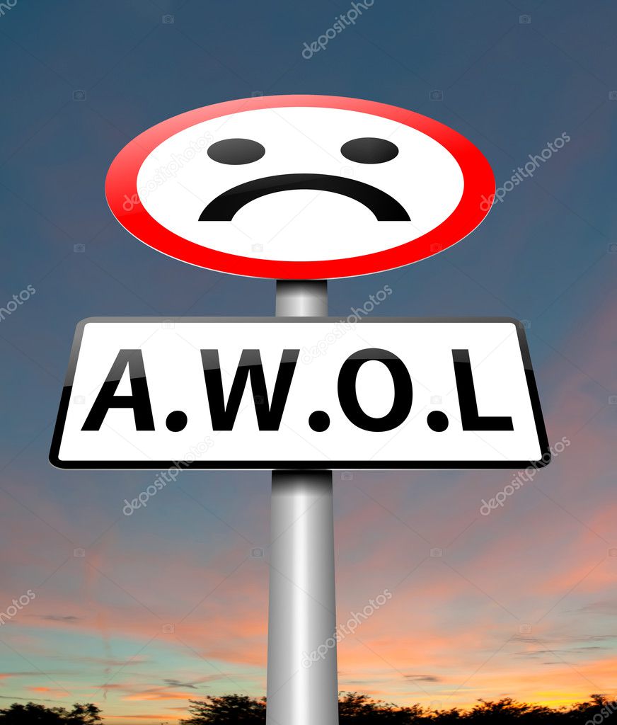 AWOL concept. — Stock Photo © 72soul #24145423