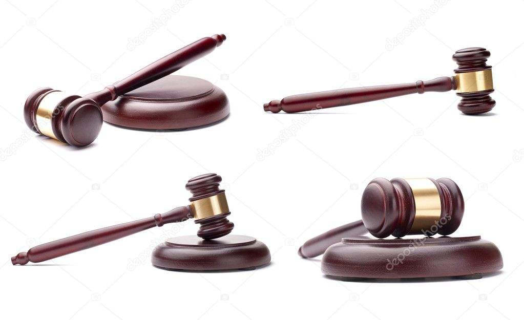 Brown gavel — Stock Photo © serggn #26519893