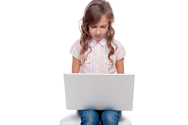 Girl with computer Stock Photos, Royalty Free Girl with computer Images ...