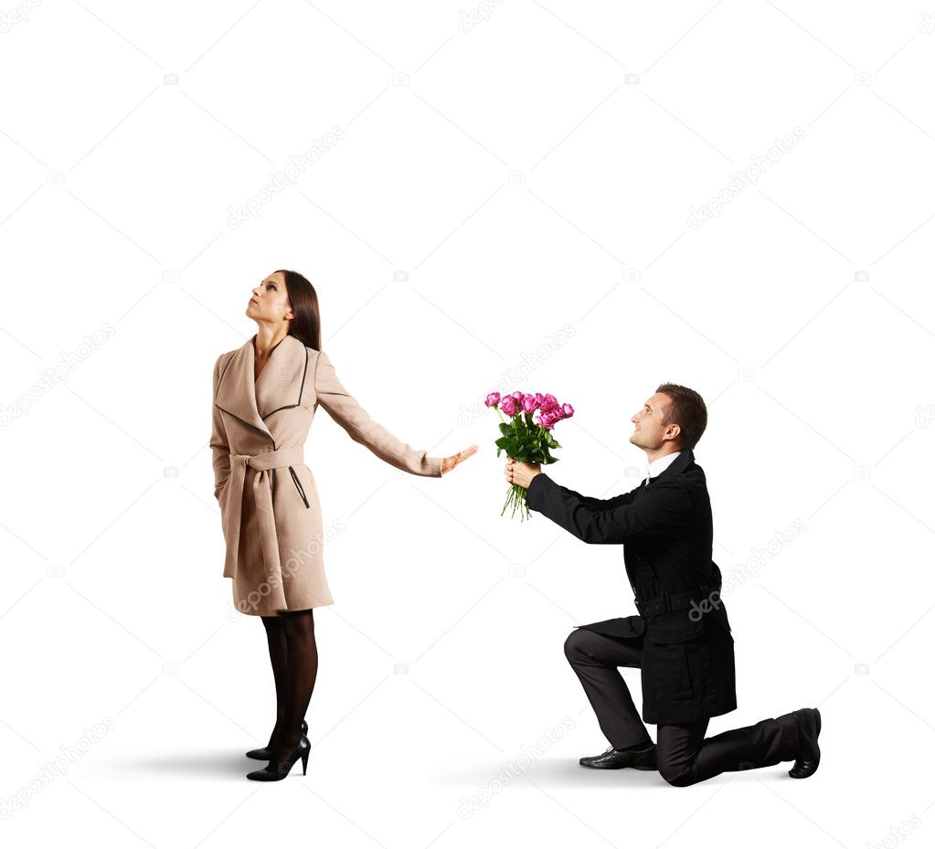 Woman rejecting man Stock Photo by ©konstantynov 34684241