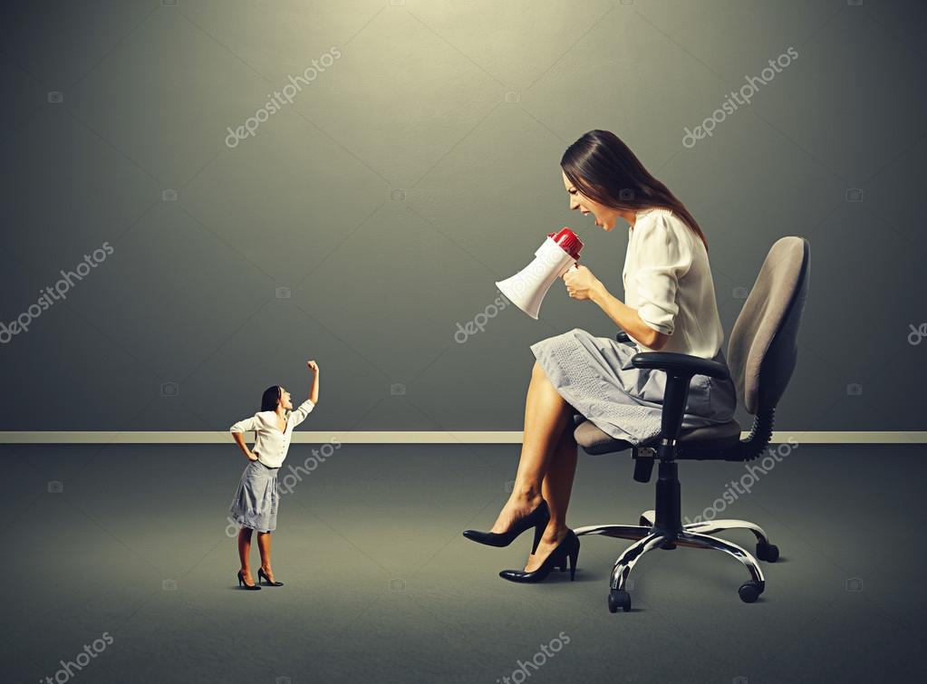 Small woman and big angry woman Stock Photo by ©konstantynov 43634103