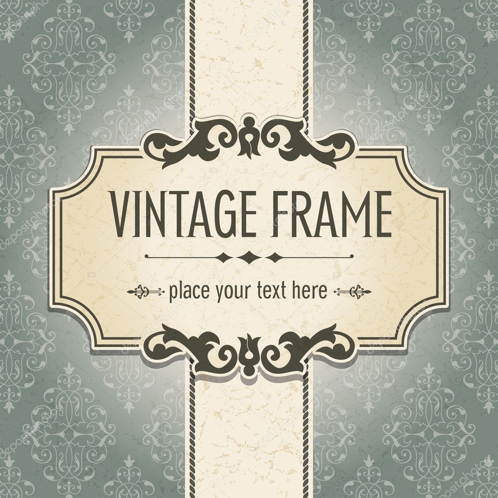 Vintage frame — Stock Vector © konahinab #12534307