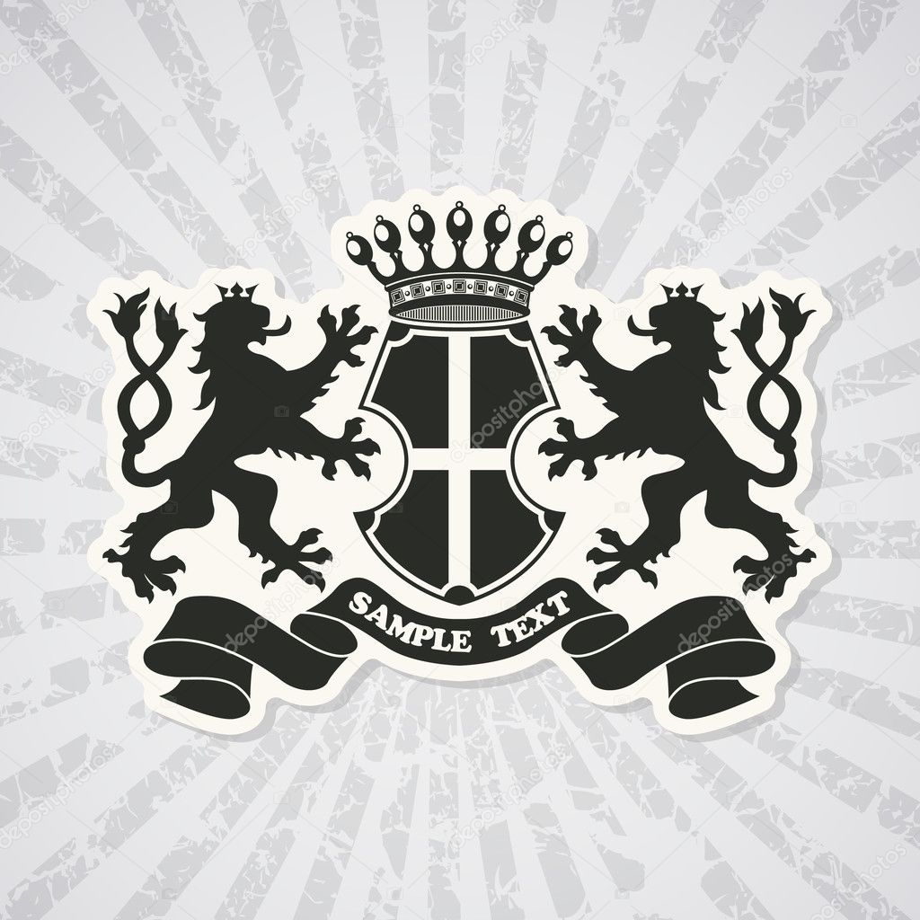 Heraldic coat of arms Stock Vector Image by ©konahinab #19235747