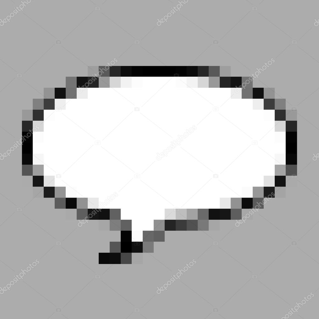 Pixel art. The speech bubble — Stock Photo © TpaBMa2 #22572543