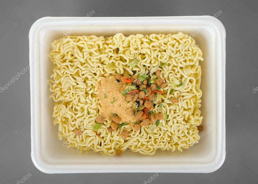 Instant noodles on a gray background. Stock Photo by ©TpaBMa2 25287407