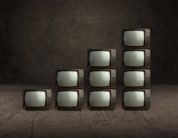Stack Of Old Television - Stock Image - Everypixel