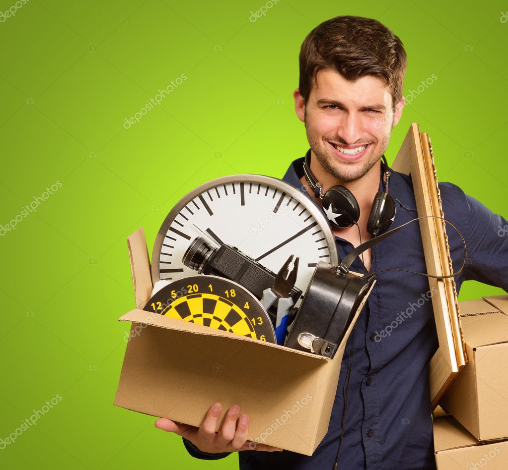 Man Holding Objects — Stock Photo © Krakenimages.com #13361332