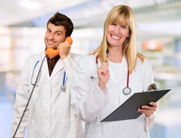 Portrait Of Two Happy Doctor - Stock Image - Everypixel