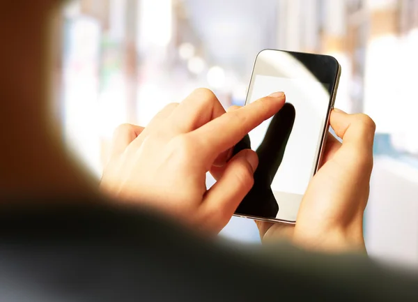 Hand Touch Mobile - Stock Image - Everypixel