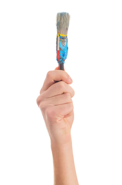 Hand holding paintbrush Stock Photos, Royalty Free Hand holding ...