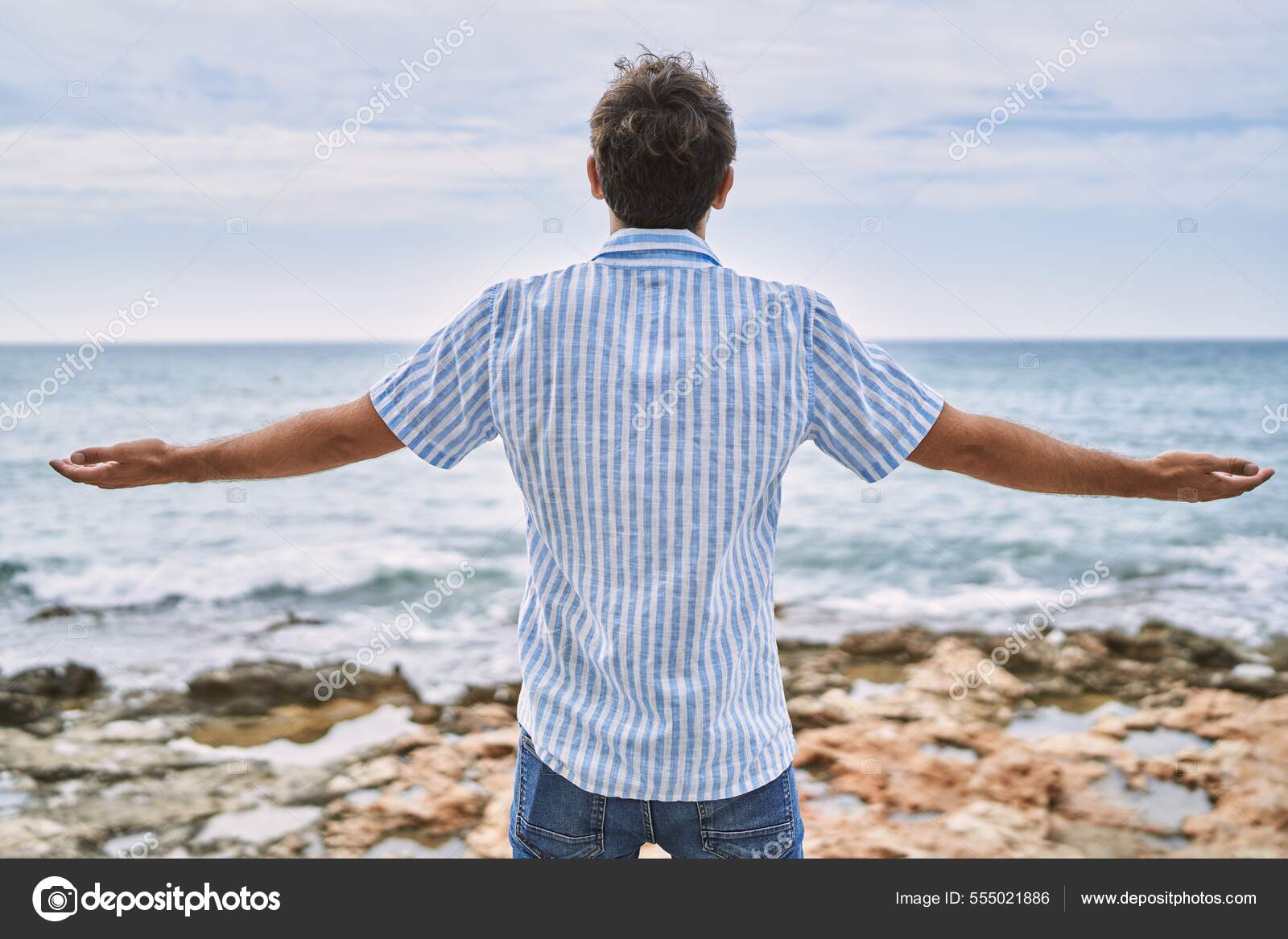 Man Back Open Arms