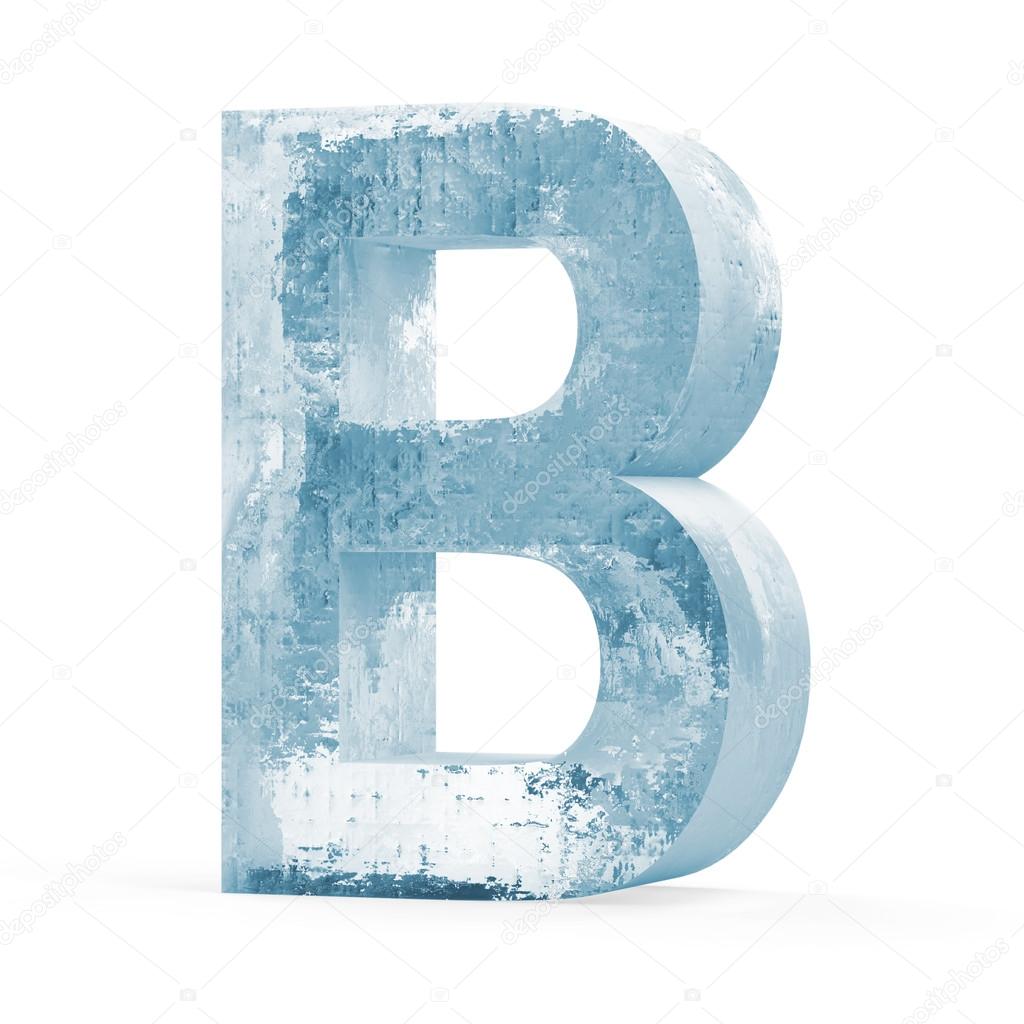 Icy Letters isolated on white background (Letter B) Stock Photo by ©ras ...