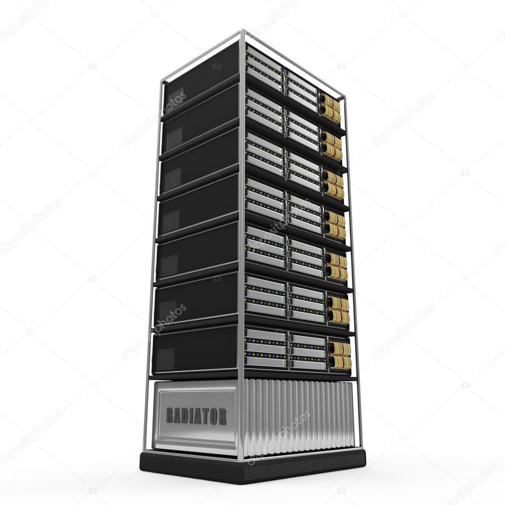 Server Rack isolated on white background Stock Photo by ©ras-slava 17690635