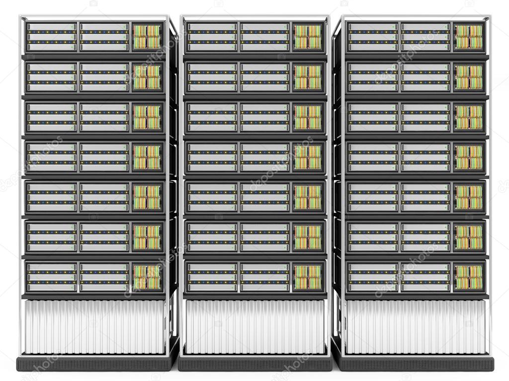 Server Rack isolated on white background Stock Photo by ©ras-slava 17690641
