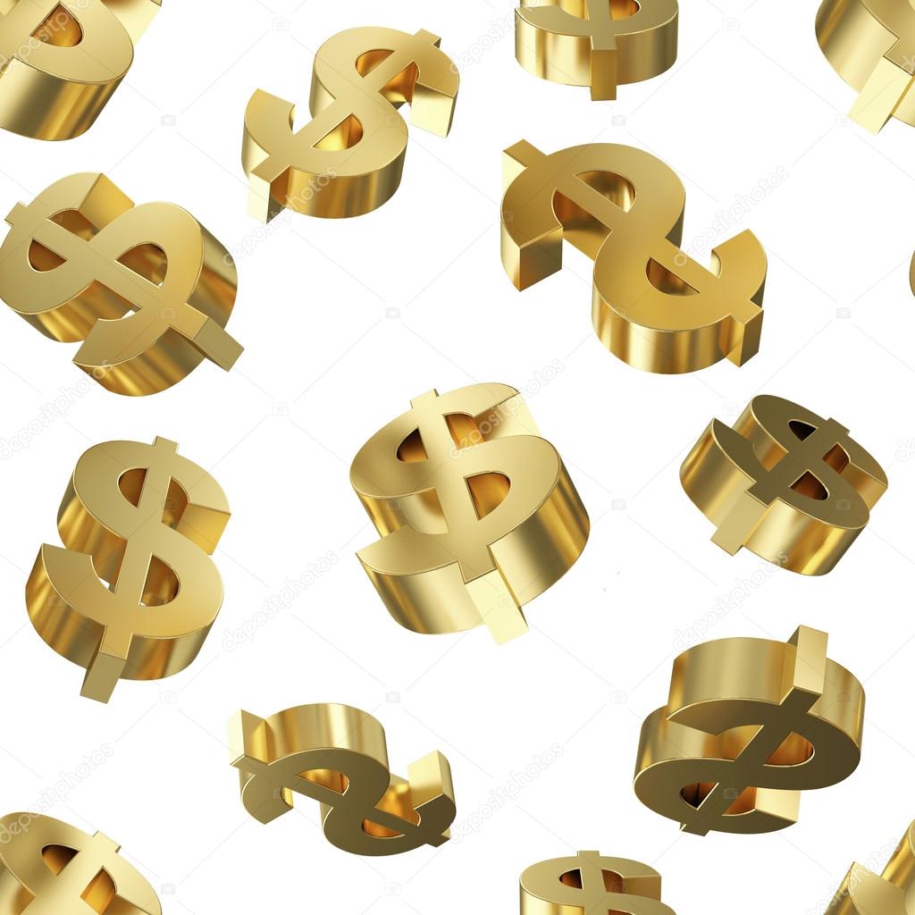 Signo de dólar flotante — Foto de stock #38093953 © ras-slava