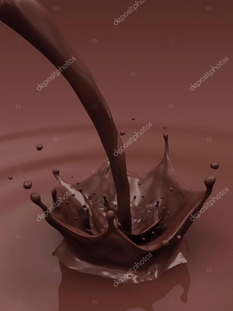 Pouring Chocolate Splash Stock Photo by ©ras-slava 46434371