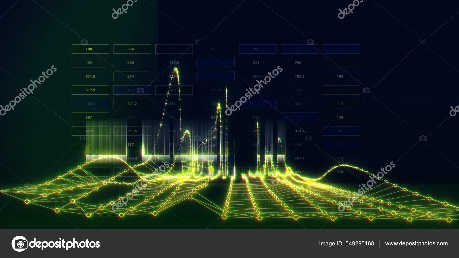 Abstract Technology Digital Background Data Graph Glow Dark Analytics Computing — Stock Photo ...
