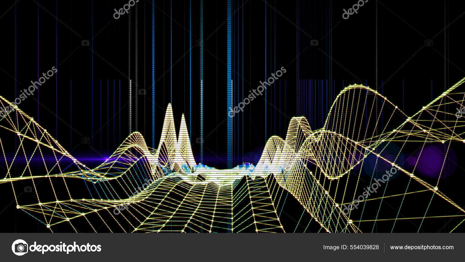 Abstract Digital Background Graph Digital Research Blurred Lines Big ...