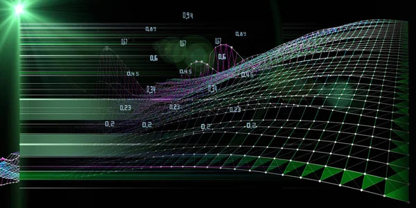 Abstract background board virtual graph grid data and spot. Big Data ...