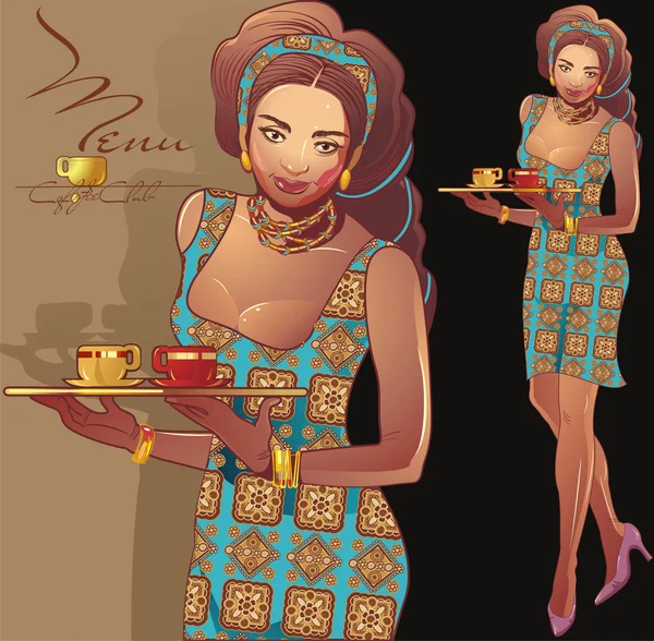 7 200 Waitress Vector Images Waitress Illustrations Depositphotos