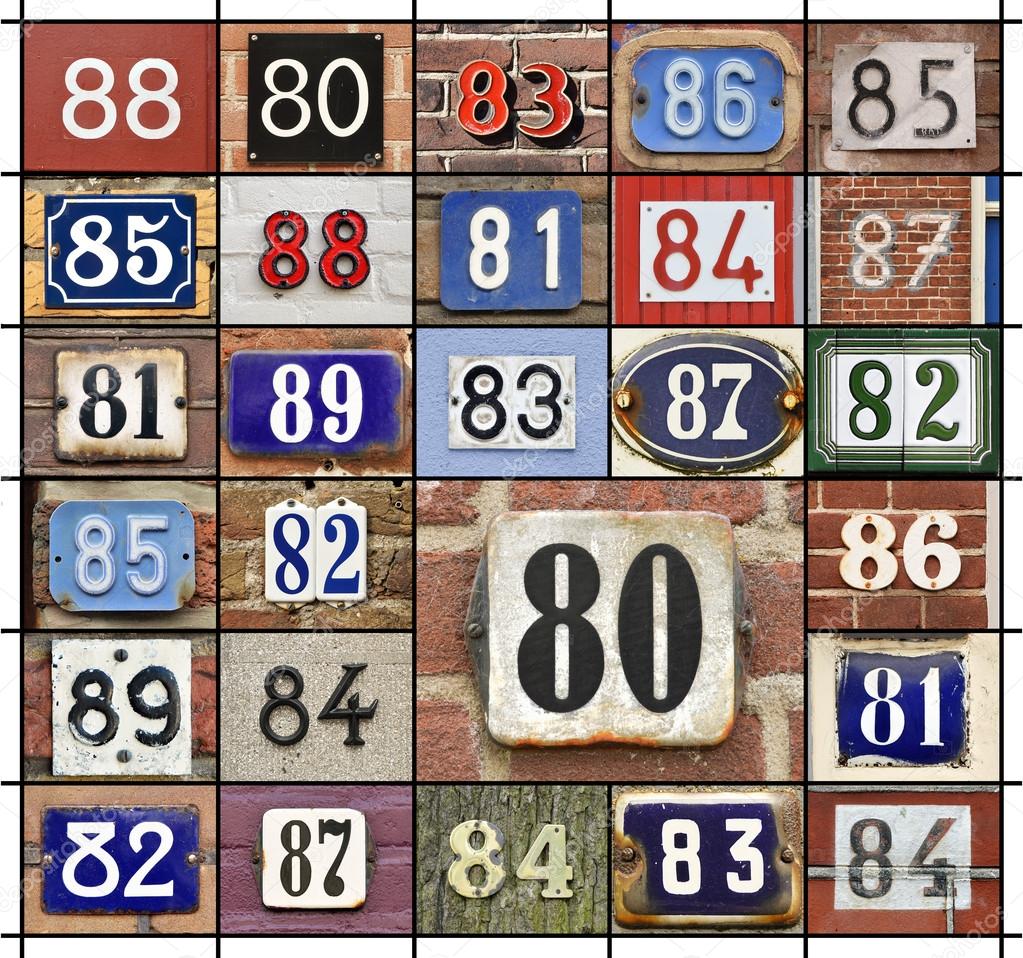 Numbers 80s — Stock Photo © defotoberg #26420907