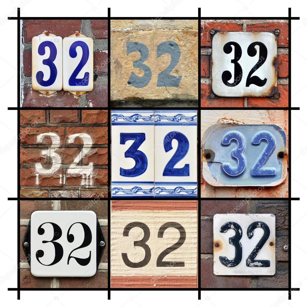 Numbers 32 — Stock Photo © defotoberg #39316493