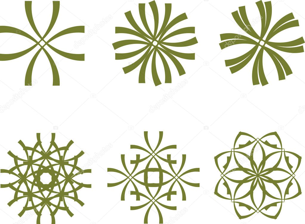 Flower symbols — Stock Vector © panambapro #27811371