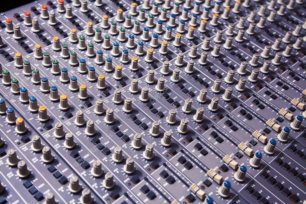 Recording Studio Mixing Console — Stock Photo © frantysek #20990681